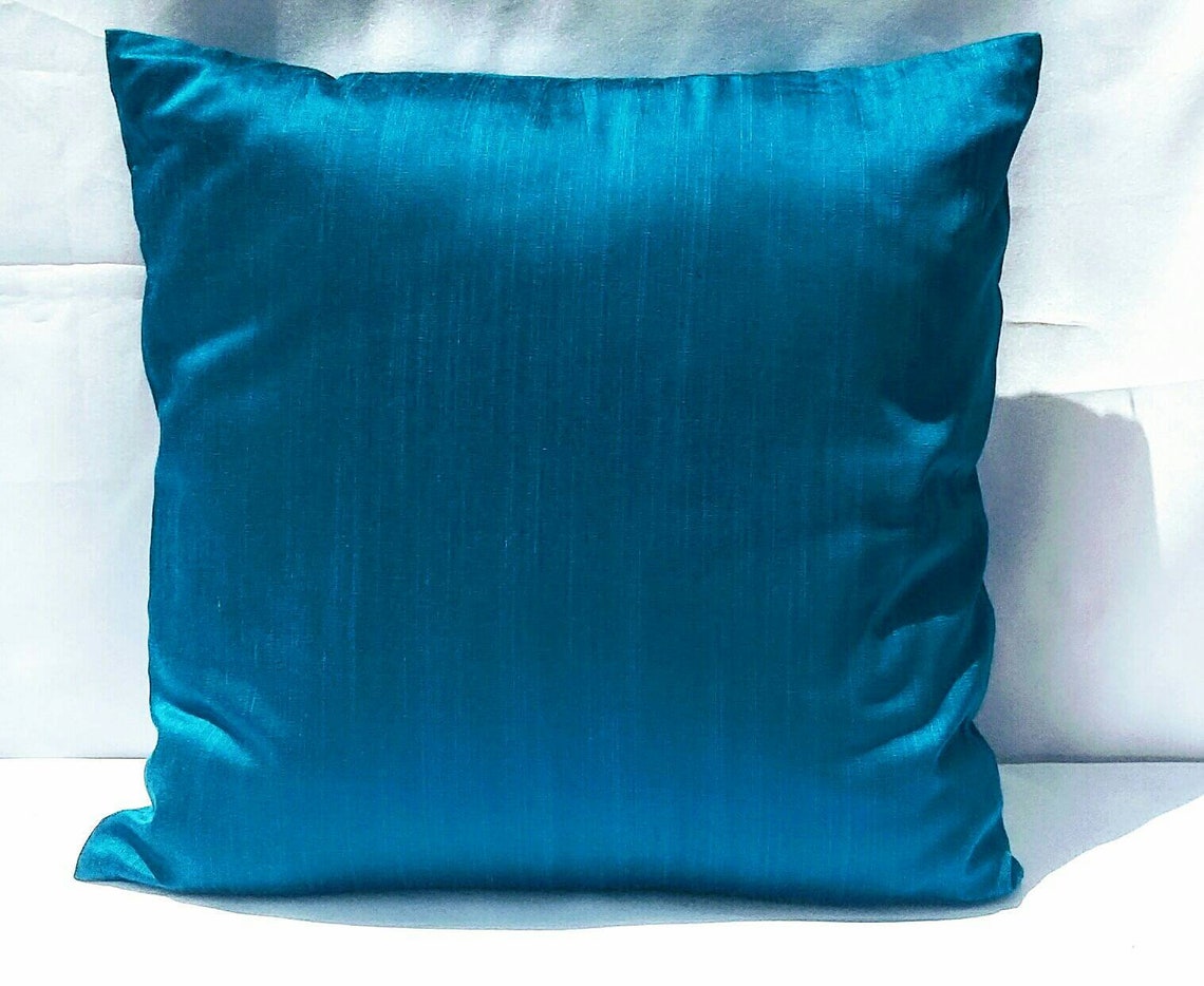 Teal Blue and Aqua Blue Striped Throw Pillow Cover. Decorative - Etsy