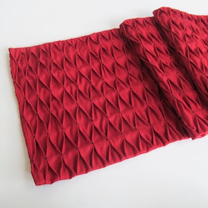 Off White Silk Table Runner With Bead Work. Luxury Festive Table Line ...