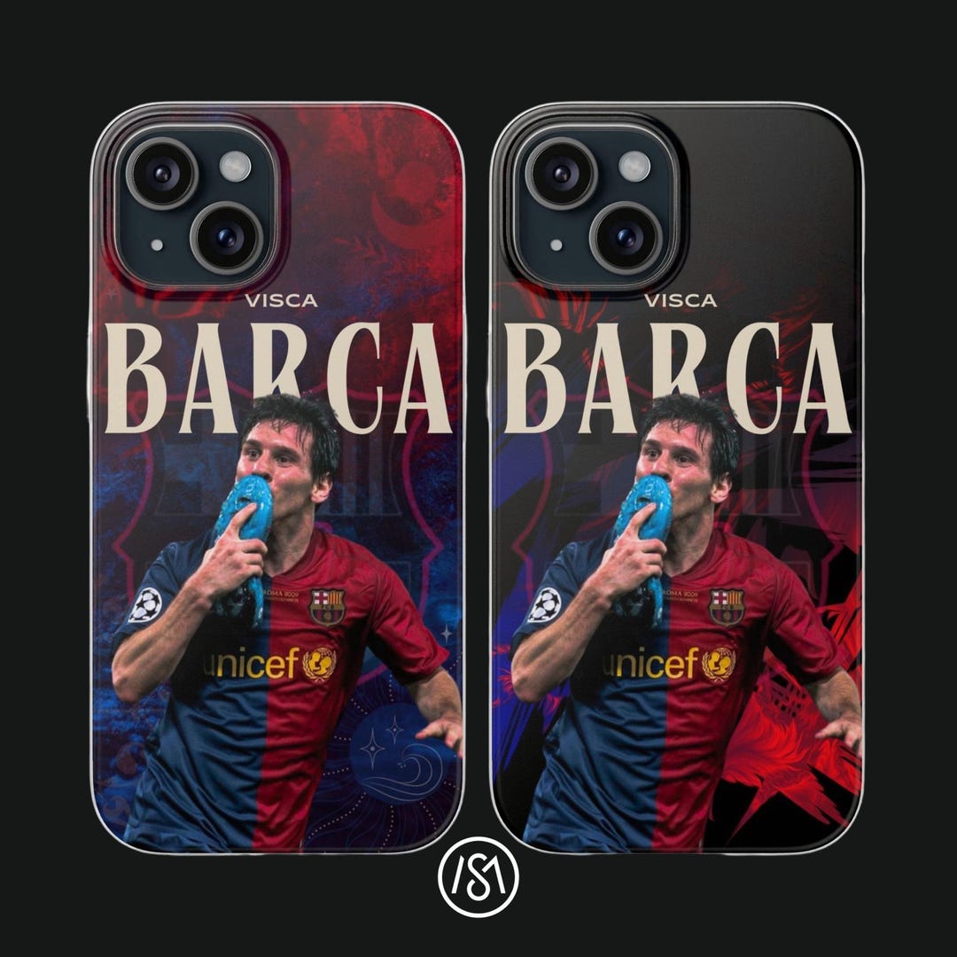 Lionel Messi Barcelona ''visca Barca'' Phone Case for iPhone 15 14 13 ...