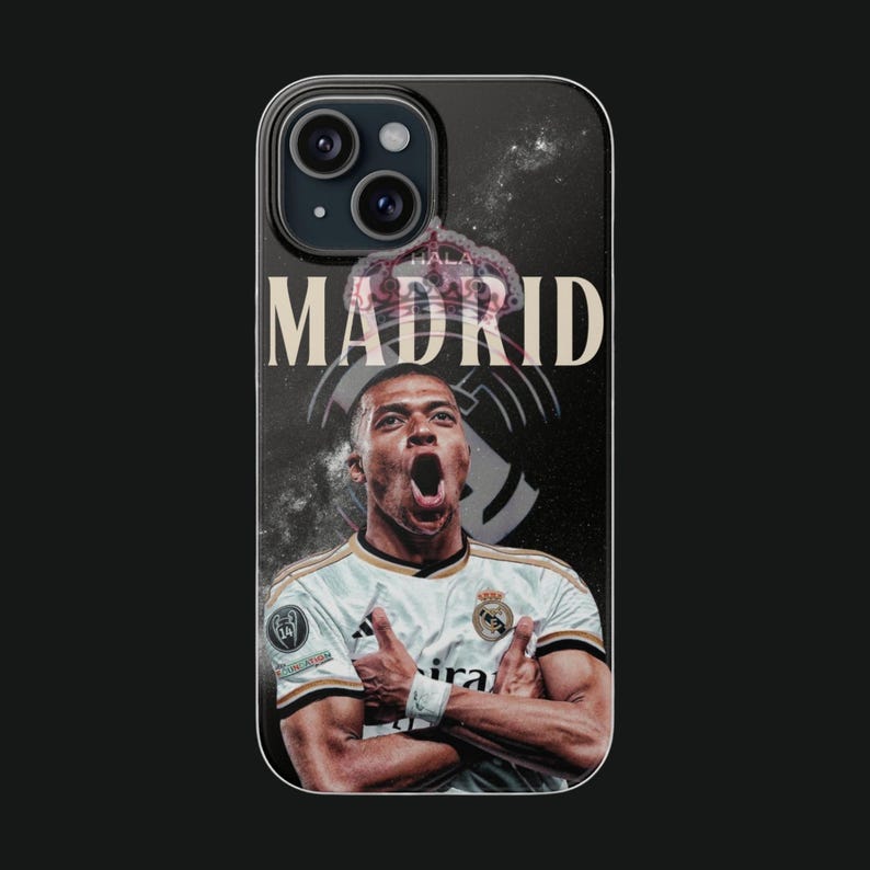 Kylian Mbappe Real Madrid ''hala Madrid'' Phone Case for iPhone 15 14 ...
