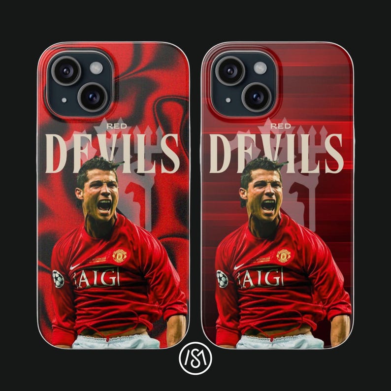 Cristiano Ronaldo CR7 Manchester United ''red Devils'' Phone Case for iPhone 15 14 13 12 11 Xr ...