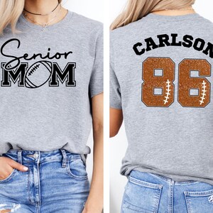 Senior Football Mom Sweatshirt, Personalized Football Mom Sweater ...