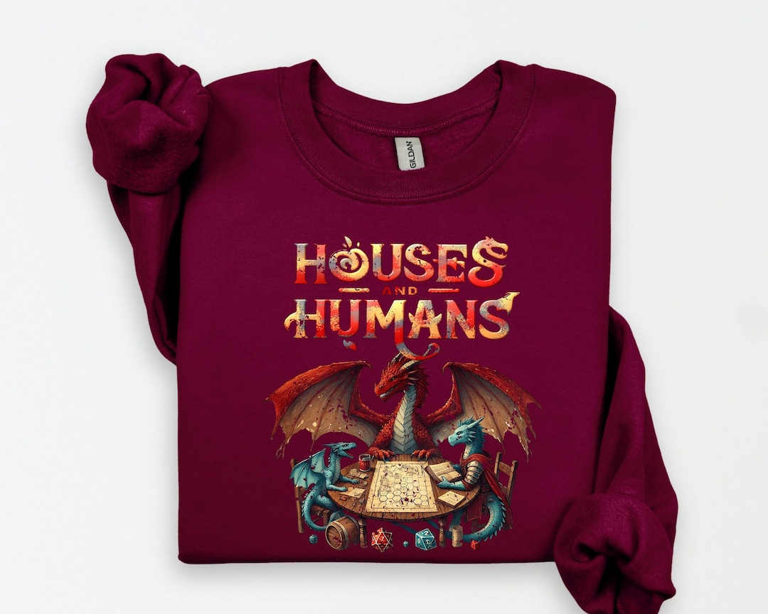 Houses and Humans D&D Sweatshirt - Vintage Retro 90s Tee - Etsy