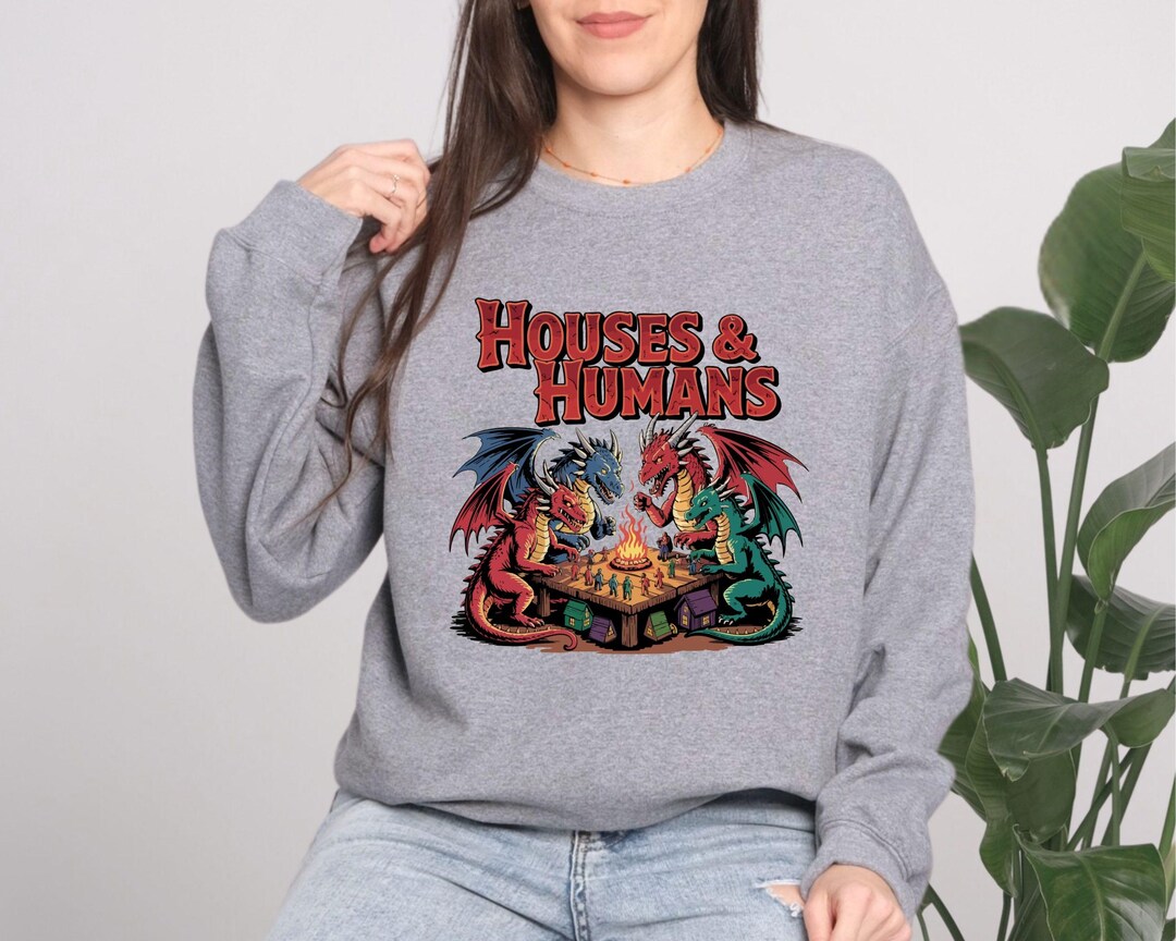 Houses and Humans Shirt: Vintage D&D Dragons Graphic Tee - Etsy
