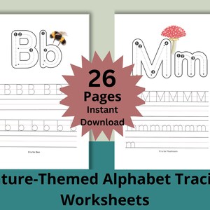 Printable Alphabet Tracing Worksheets Pre-k Kindergarten Toddler ...