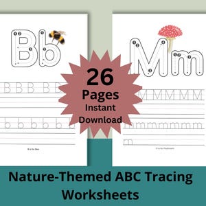 Printable Alphabet Tracing Worksheets Pre-k Kindergarten Toddler ...