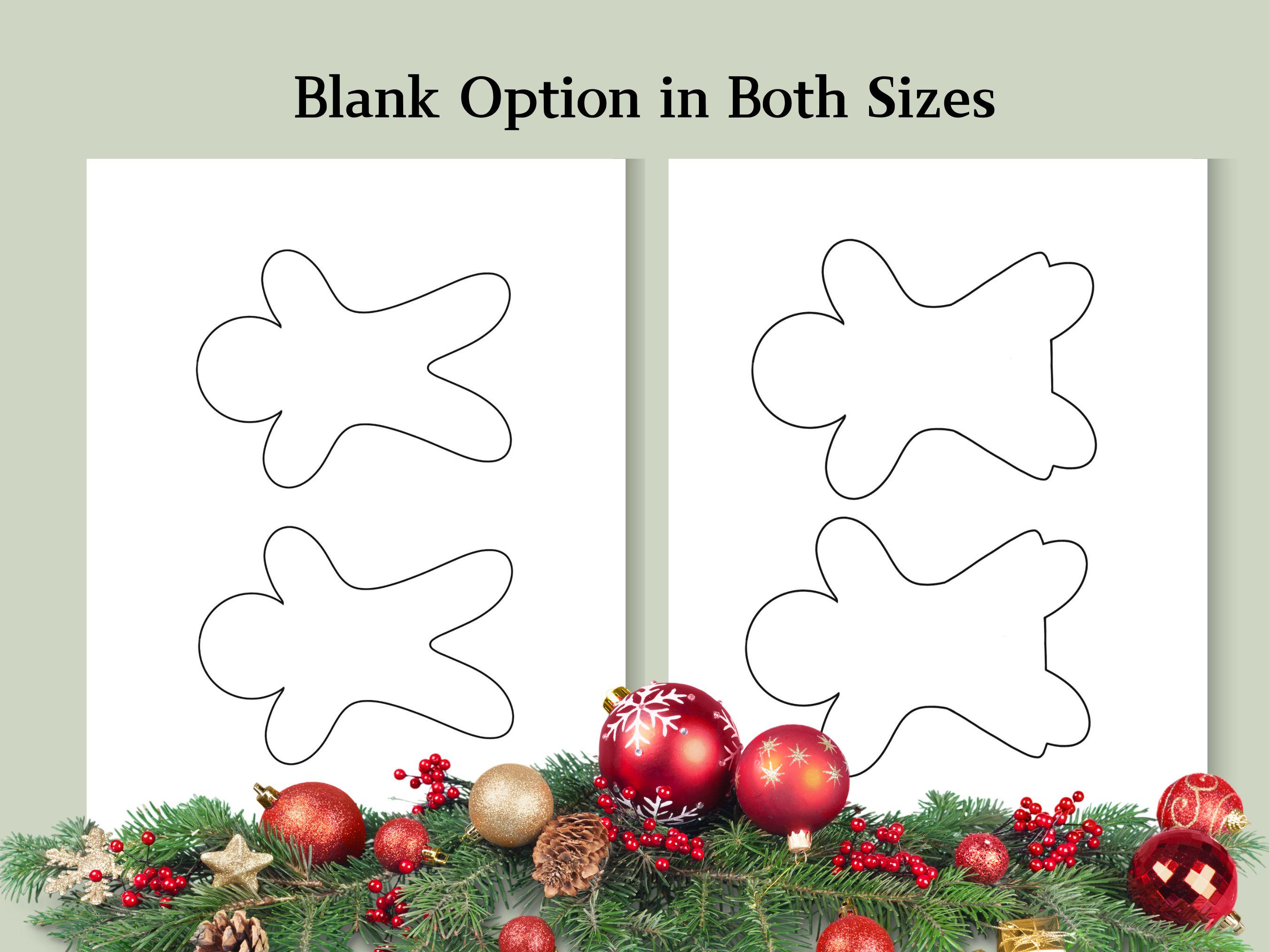 Gingerbread Man Coloring Pages: Christmas Crafts - Gingerbread Template ...