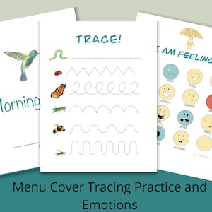 Morning Menu - Preschool - Kindergarten - Toddler - Printable ...