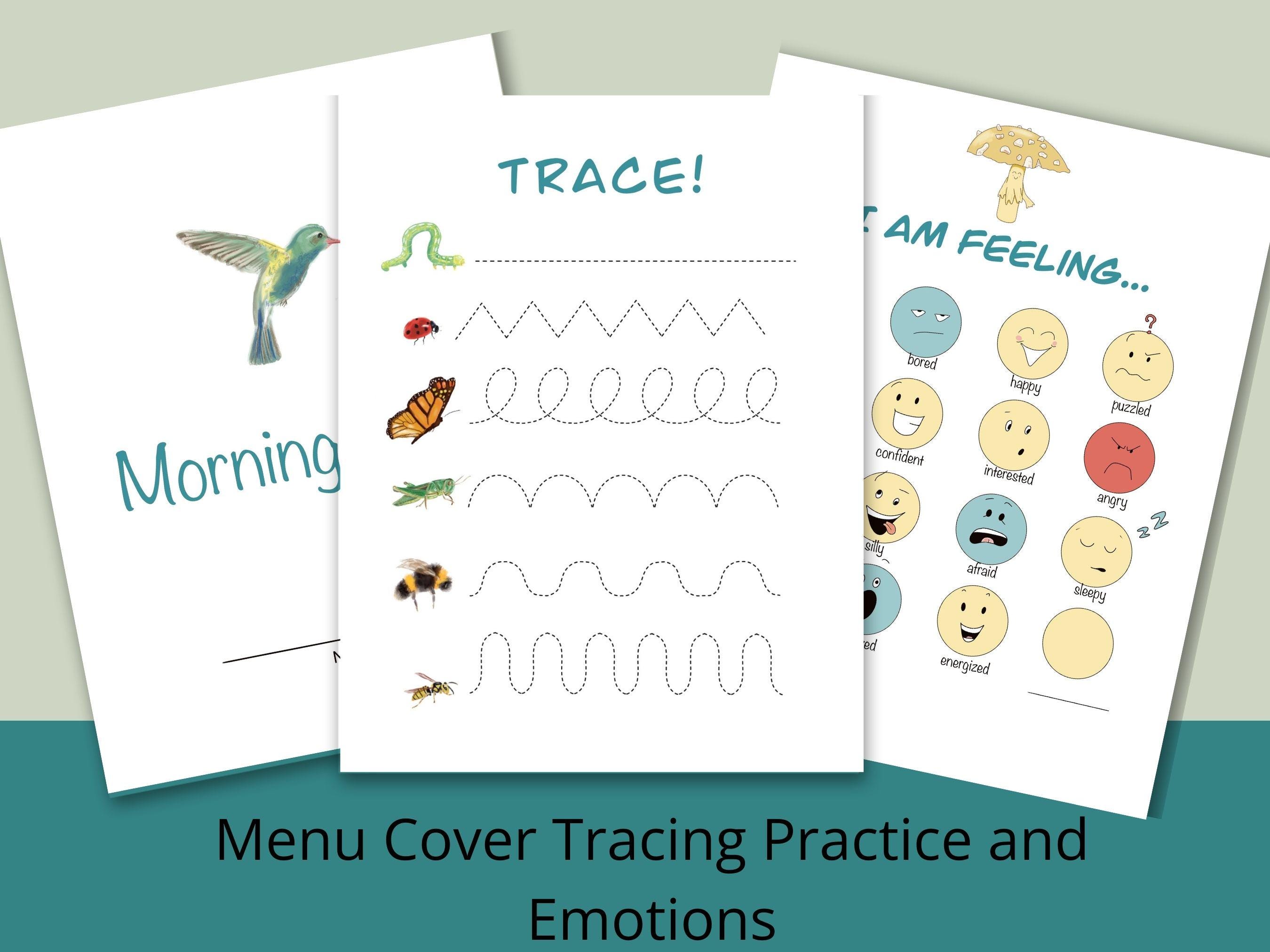 Morning Menu - Preschool - Kindergarten - Toddler - Printable ...