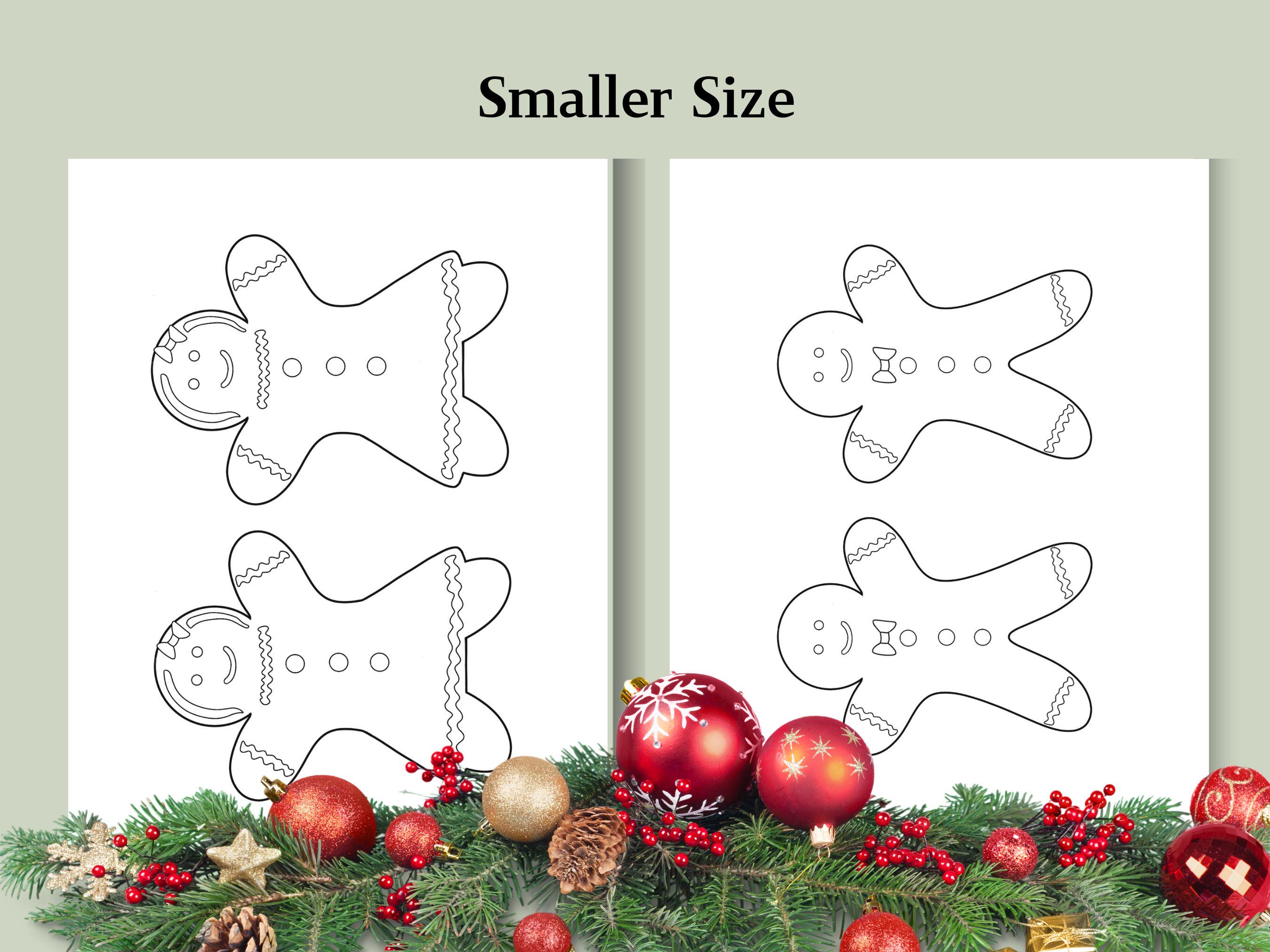 Gingerbread Man Coloring Pages: Christmas Crafts - Gingerbread Template ...