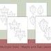 Printable Autumn Leaves PDF - Fall Leaves Outlines for Crafts ...