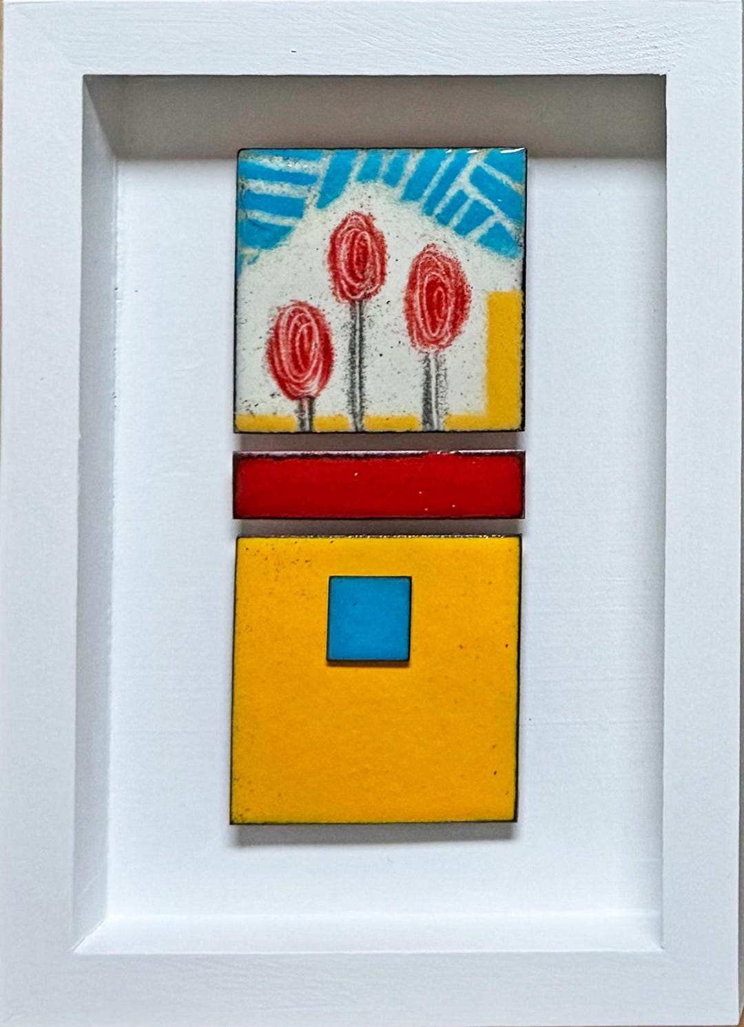 Original Art - Copper Enamel Assemblage - Midcentury Modern - Wall Art ...
