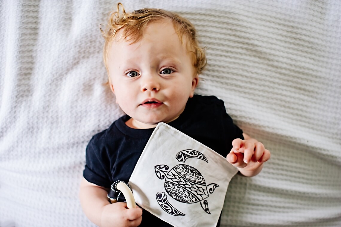 Sea Turtle Baby Gift Baby Crinkle Toy Organic Toys Sensory - Etsy