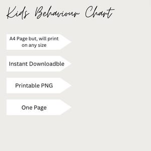 Butterfly Reward Chart Kids Behavior Chart Chore Tracker Educational ...