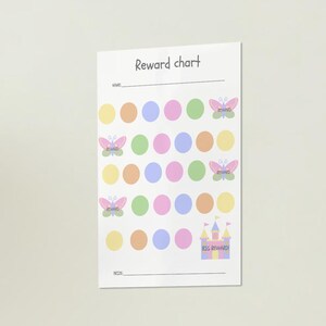 Butterfly Reward Chart Kids Behavior Chart Chore Tracker Educational ...