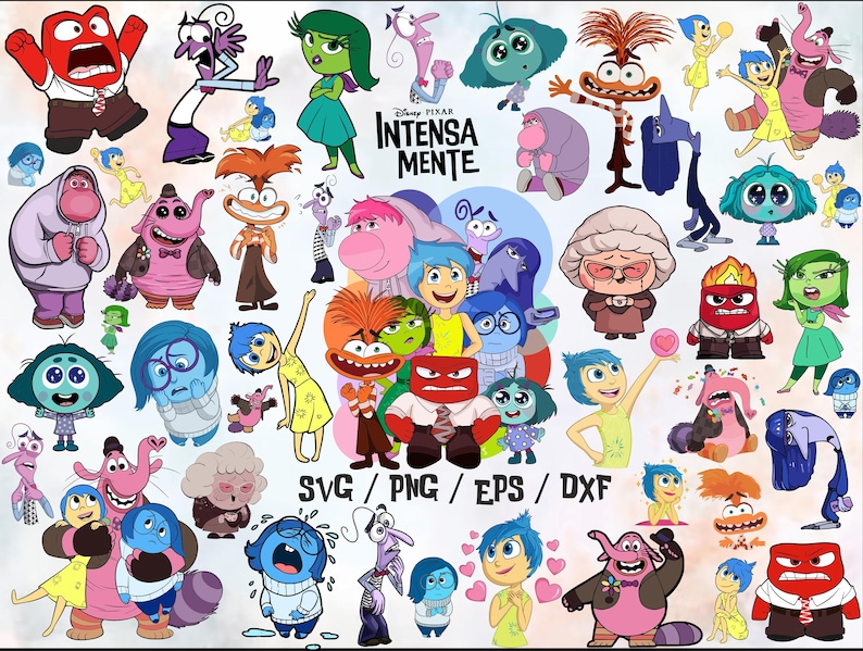 Inside Out 2 PNG, Inside Out 2 Clipart Bundle, Inside Out 2 Download ...