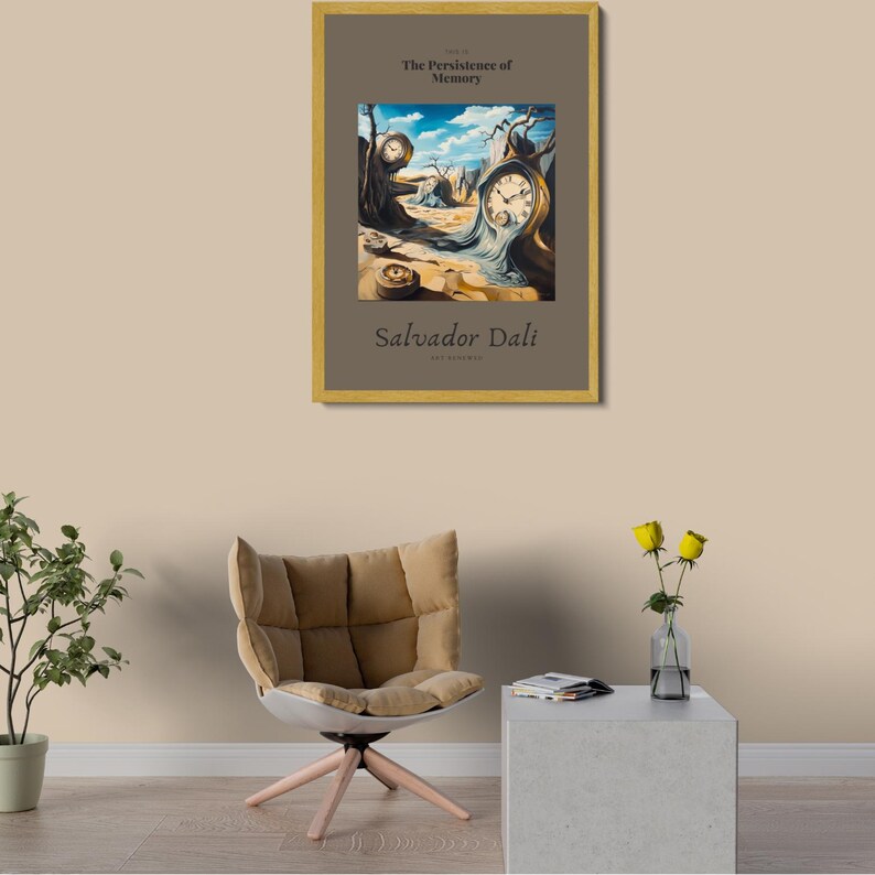Salvador Dalí Inspired the Persistence of Memory Poster 5 Color ...