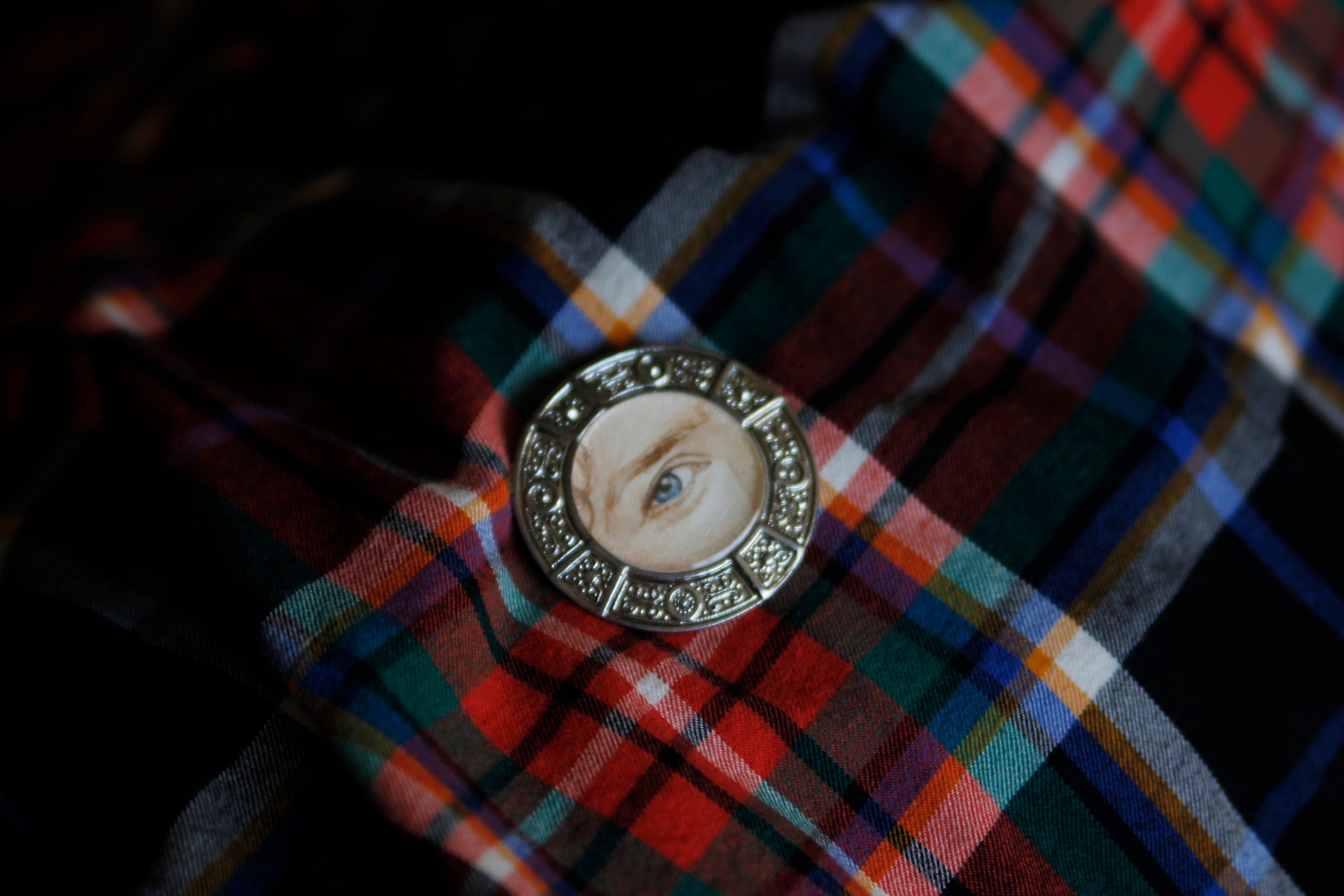 Outlander Hand-painted Lover's Eye Miniature Brooch Original Painting ...