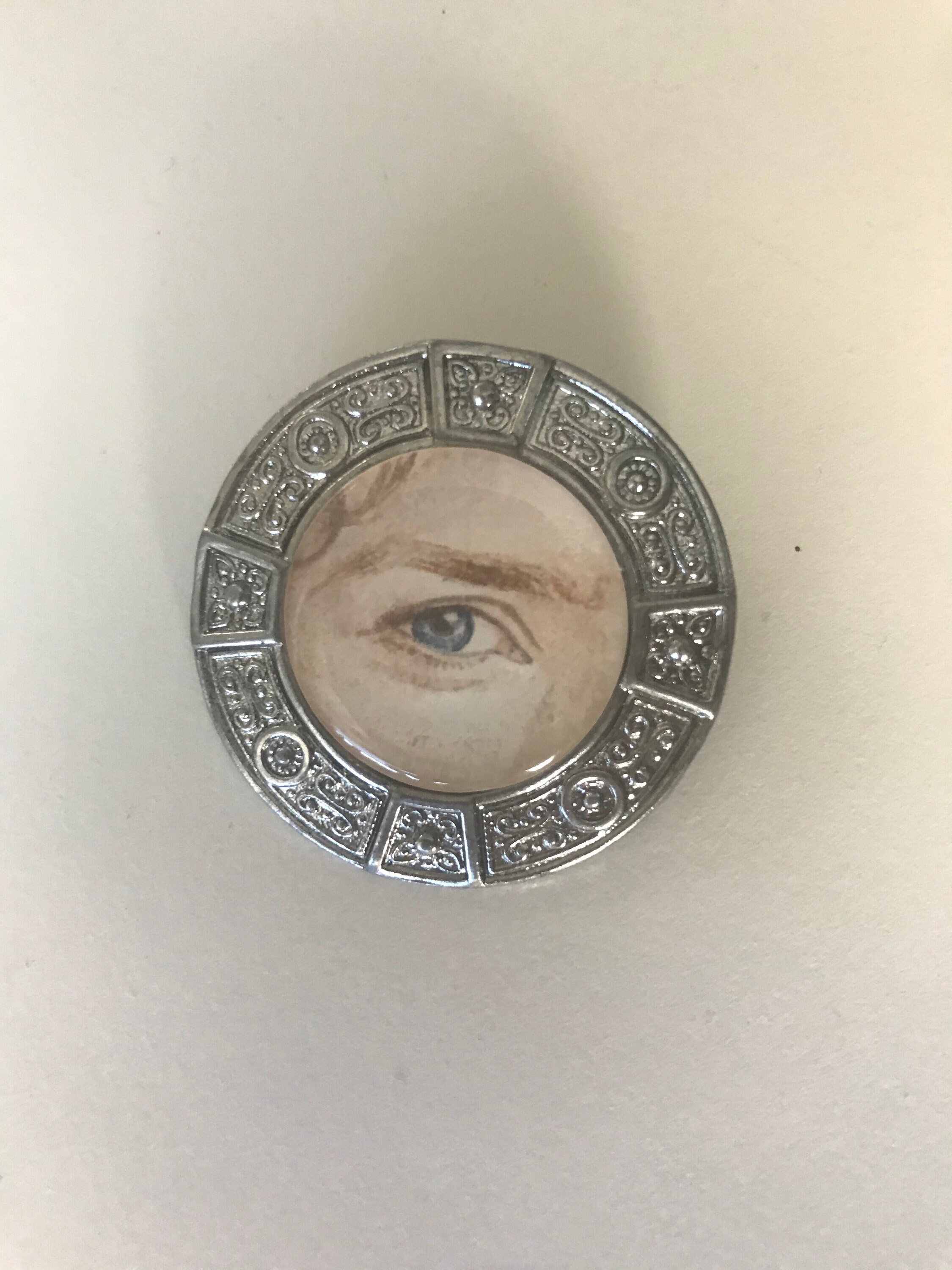Outlander Hand-painted Lover's Eye Miniature Brooch Original Painting ...