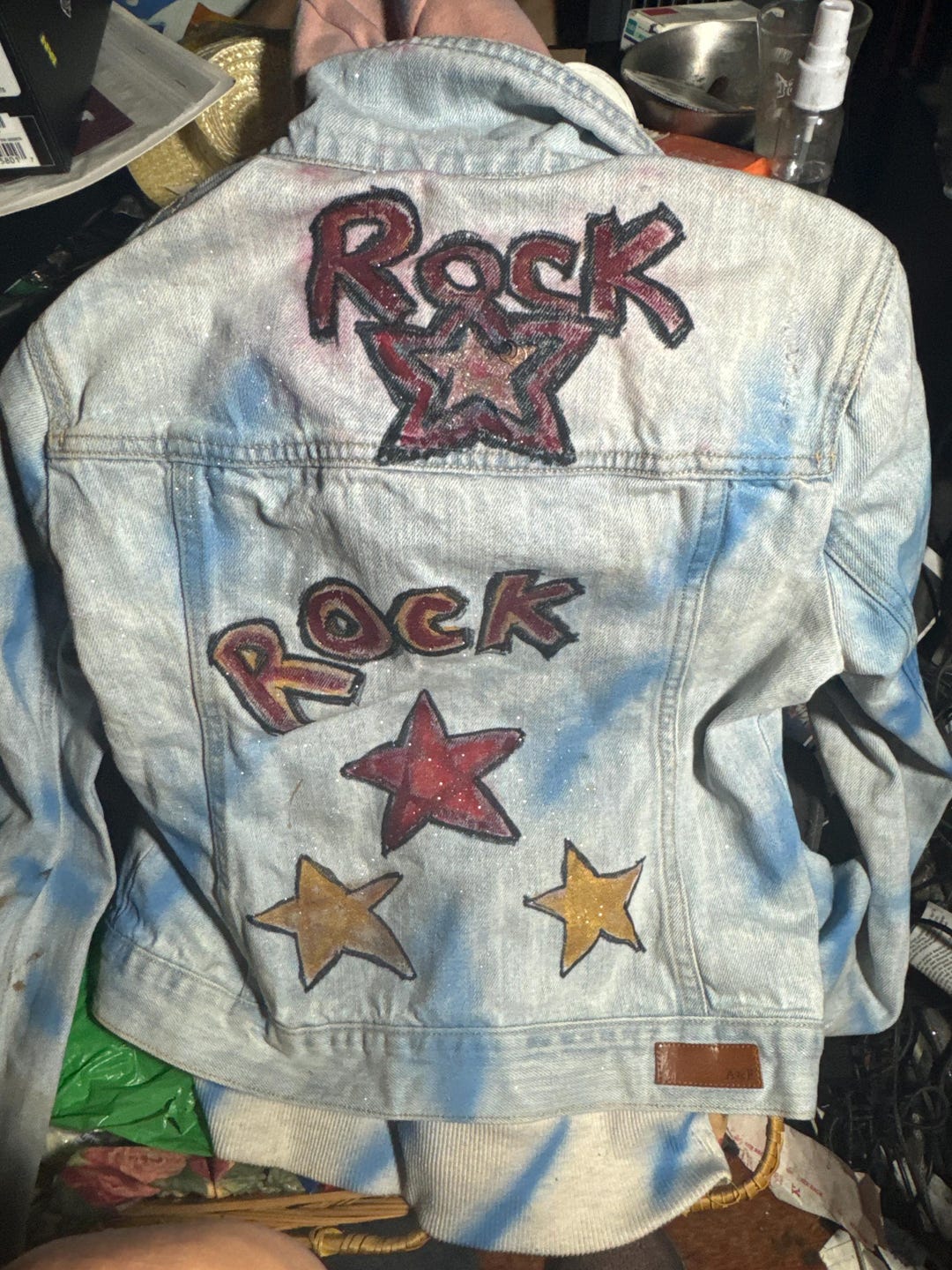 Abercrombie & Fitch Lined Jean Jacket- Rock Star - Etsy