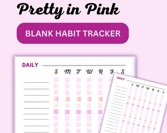 Pastel Customizable Printable Daily Habit Tracker 8.5x11 Download - Etsy