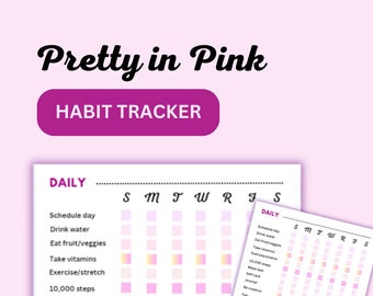 Pastel Printable Daily Habit Tracker 8.5x11 - Etsy