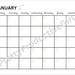 Bee-themed Calendar Blank Downloadable Printable Template 12-month 8 ...