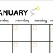 Bee-themed Calendar Blank Downloadable Printable Template 12-month 8 ...