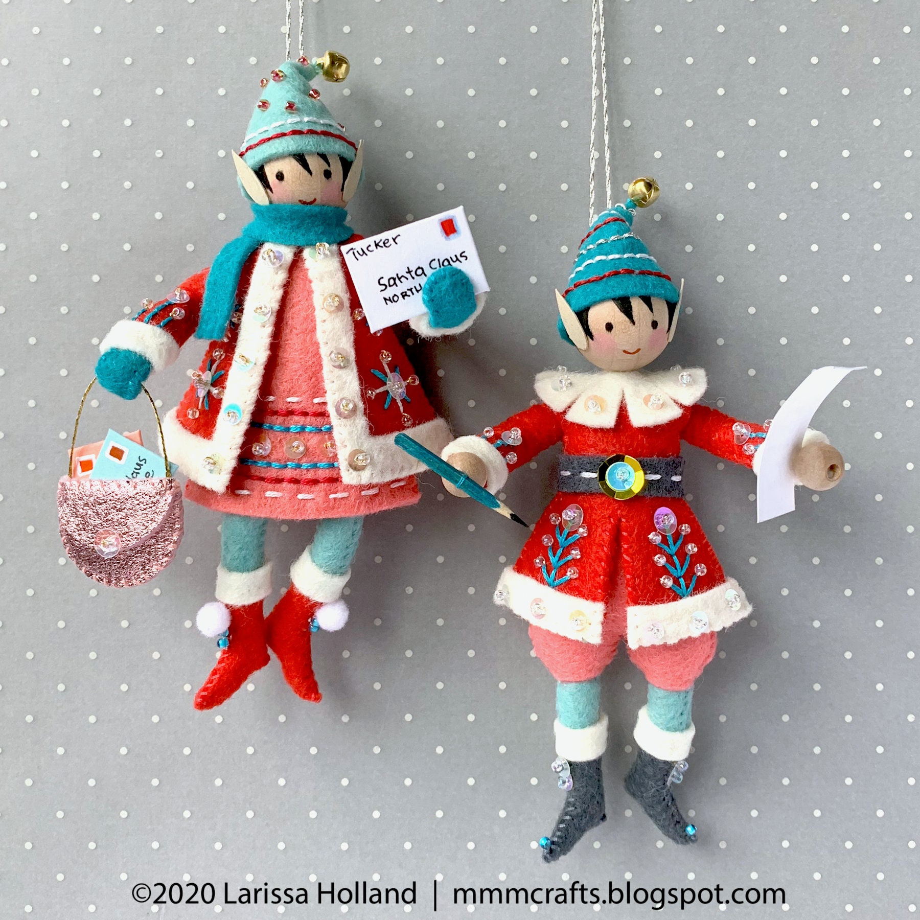 Little Elves PDF Pattern Hand Sewn Wool Felt Ornaments - Etsy Canada