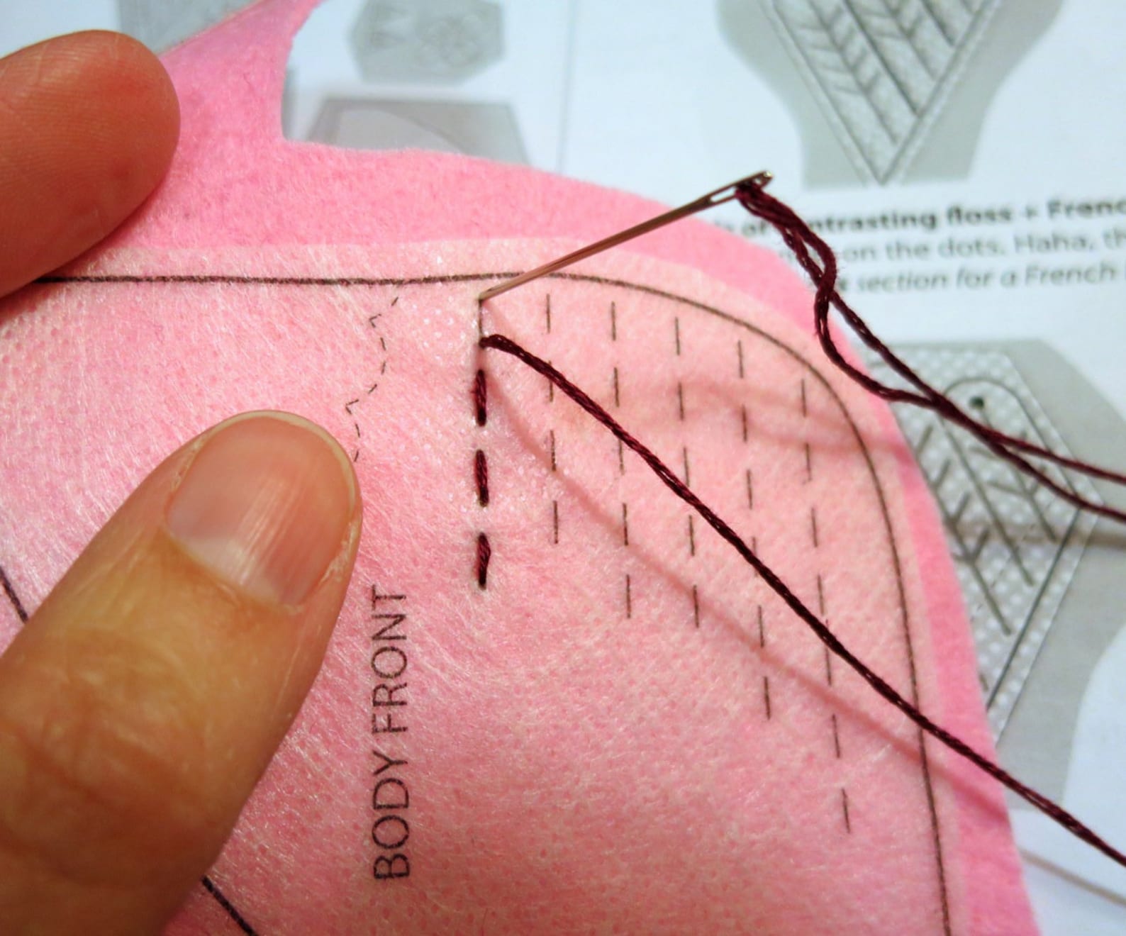 French Hen PDF Pattern for a Hand Sewn Wool Felt Ornament - Etsy