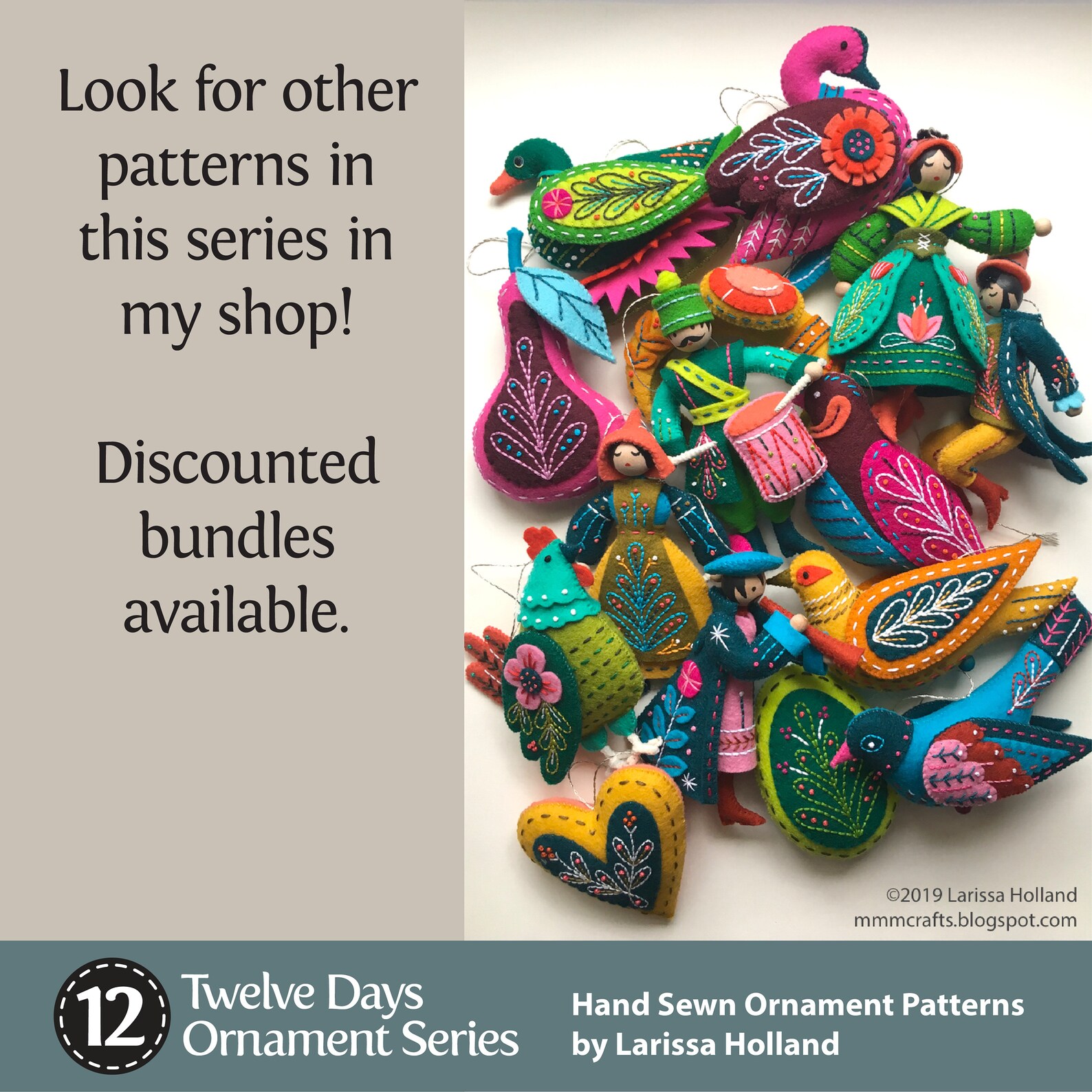 Partridge & Pear PDF Pattern for a Hand Sewn Wool Felt - Etsy Canada