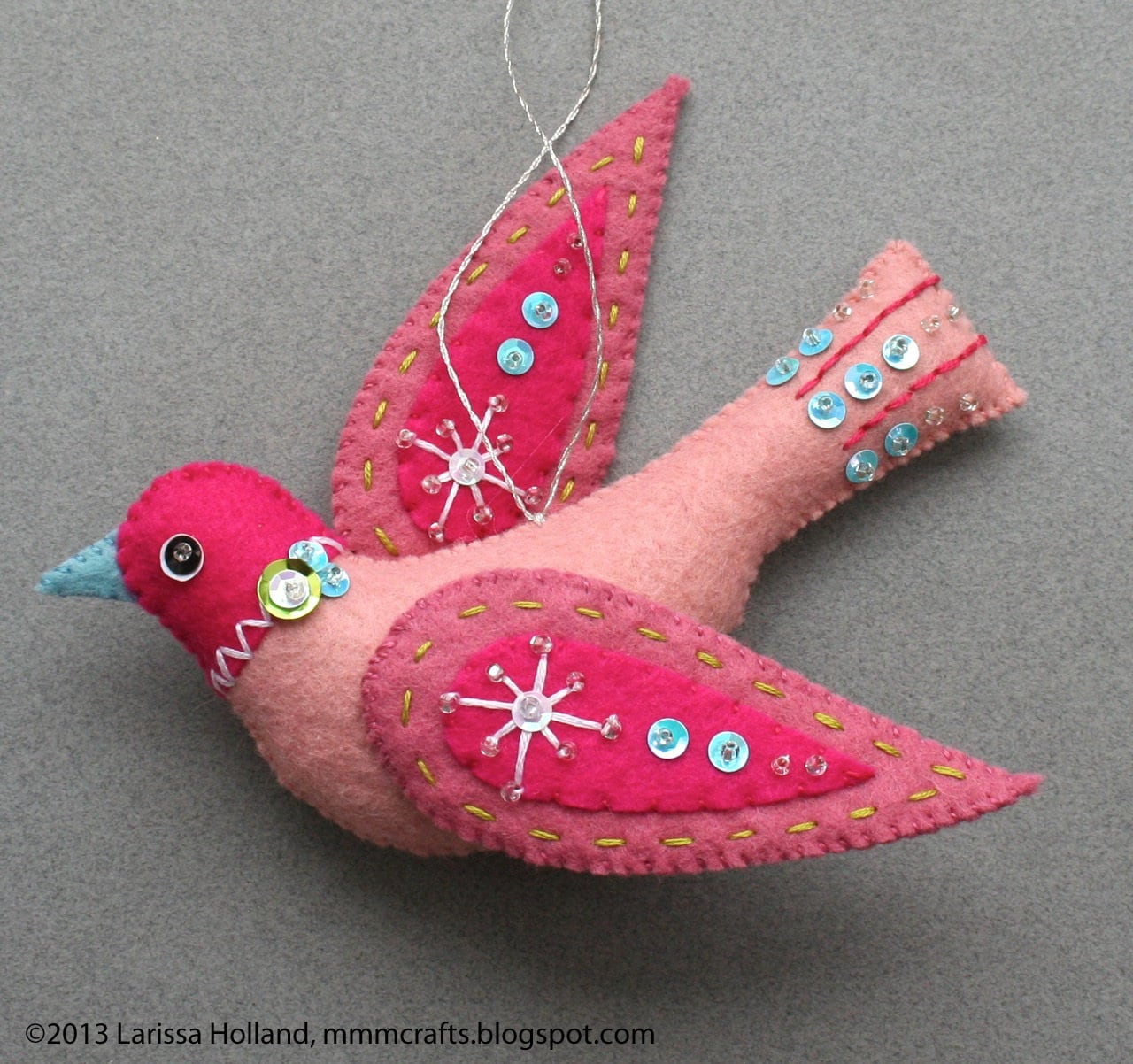 Snow Bird PDF Pattern for a Hand Sewn Wool Felt Ornament | Etsy