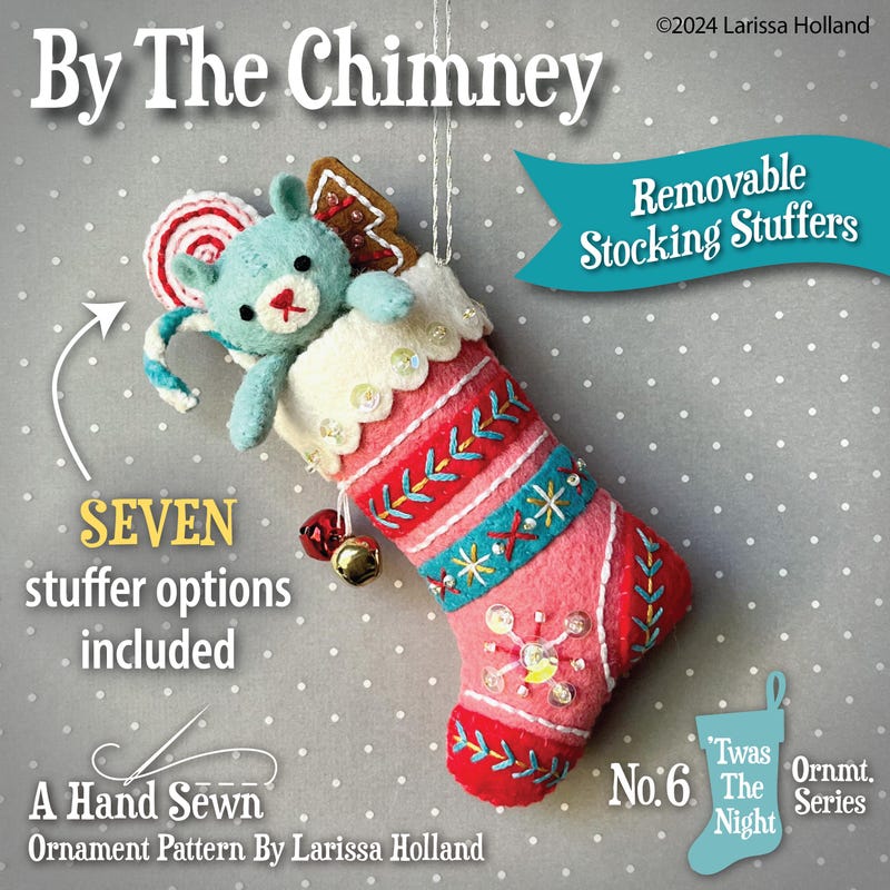 Vintage Felt Ornament Pdf - Etsy