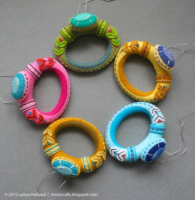 Gold Ring PDF Pattern for a Hand Sewn Wool Felt Christmas Ornament - Etsy