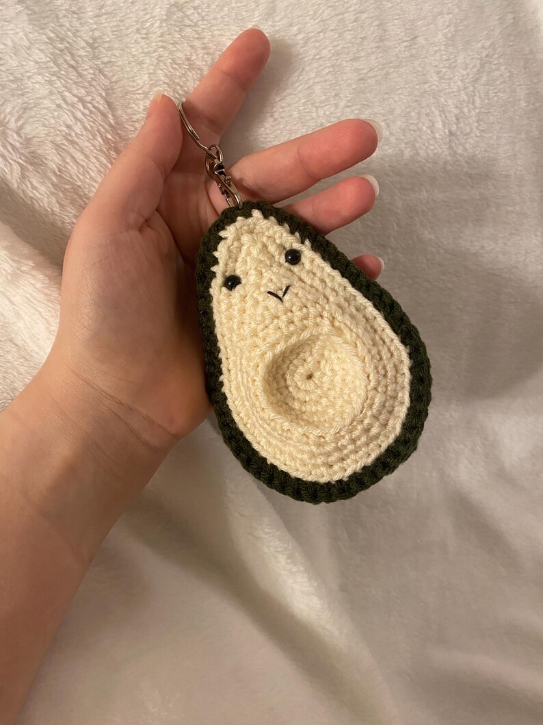 Crochet Couples Keychain — Avocado Amigurumi Pair, Handmade Couples ...