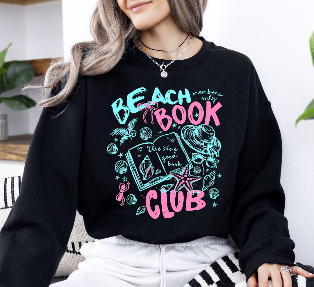 Book Lover Sweatshirt for Summer Reading Club Preppy Style Trendy ...