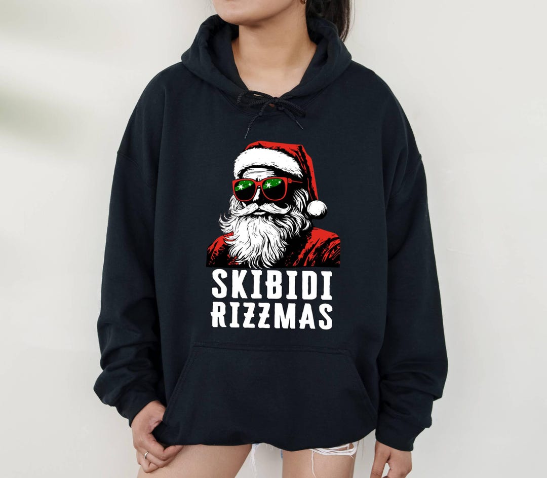 Skibidi Rizzmas Christmas Hoodie, Merry Rizzmas Hoodie, Funny Xmas ...