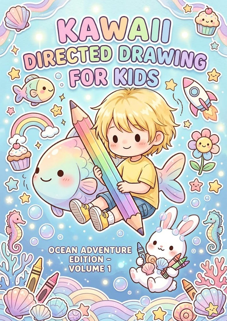 Kids Drawing Activities / Directed Drawing Worksheets / Preschool Art ...