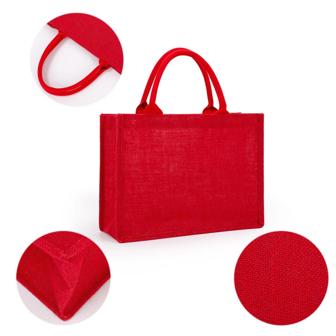 Personalized Red Christmas Gift Bags, Custom Christmas Sacks Xmas Party ...