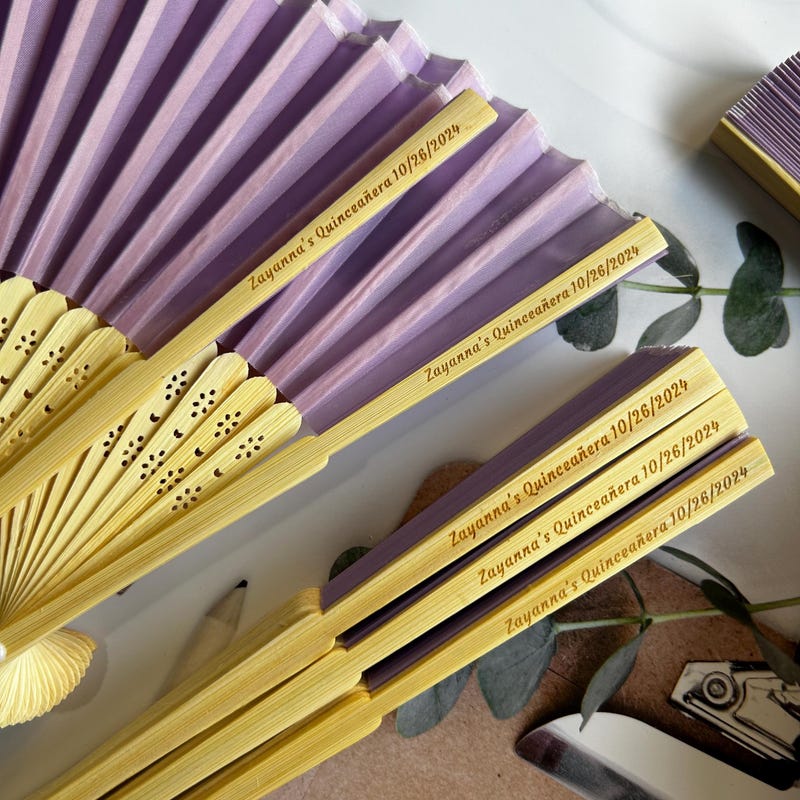 Personalized Fans - Etsy