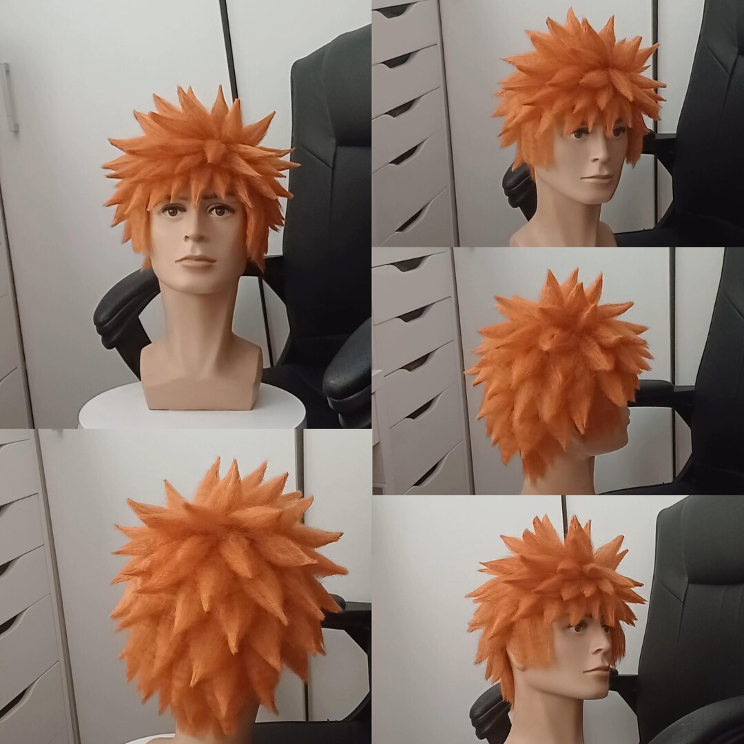 Ichigo Kurosaki Wig Cosplay Bleach Wig Anime - Etsy