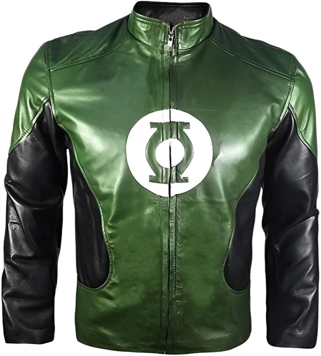 Green Lantern Jacket Halloween Costume Real Leather Cosplay Jacket - Etsy