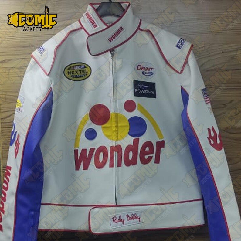 Wonder Jacket | Handmade Real Leather | Ricky Bobby Jacket | Cosplay ...