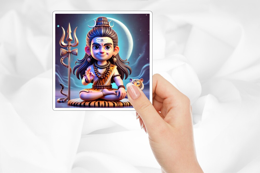 Lord Shiva Kiss-cut Stickers, Hindu God Decal, Religious Laptop Decal ...