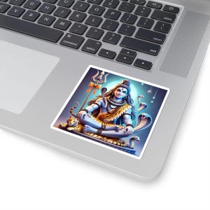 Lord Shiva Stickers, Hindu God Decals, Spiritual Laptop Sticker ...