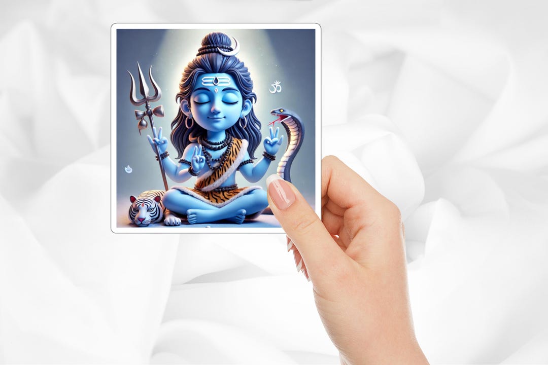 Lord Shiva Stickers, Hindu God Decals, Spiritual Laptop Sticker ...