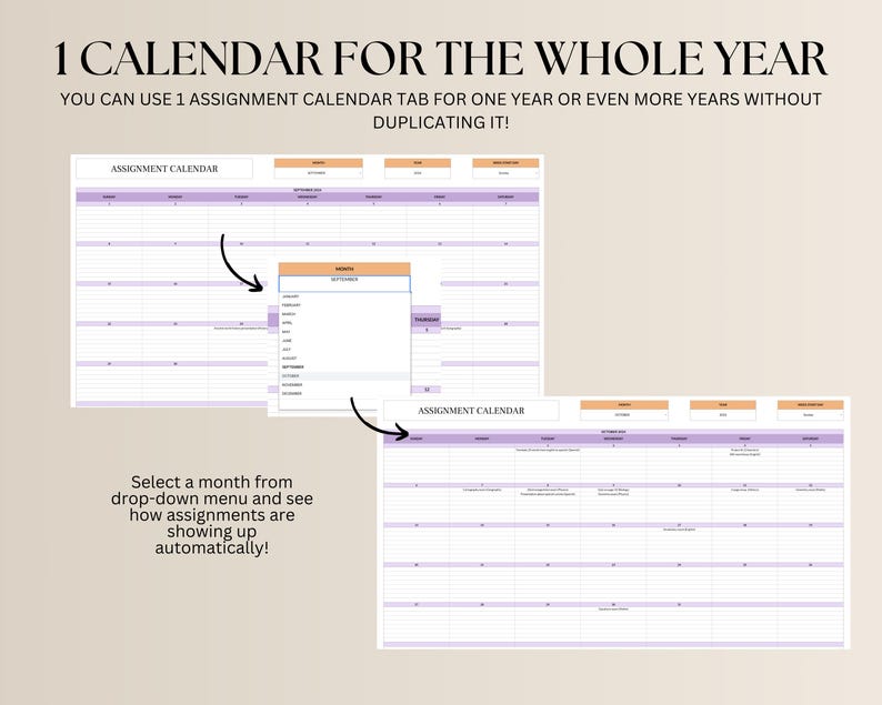 Simple Student Planner Spreadsheet, Assignment Tracker Google Sheets ...