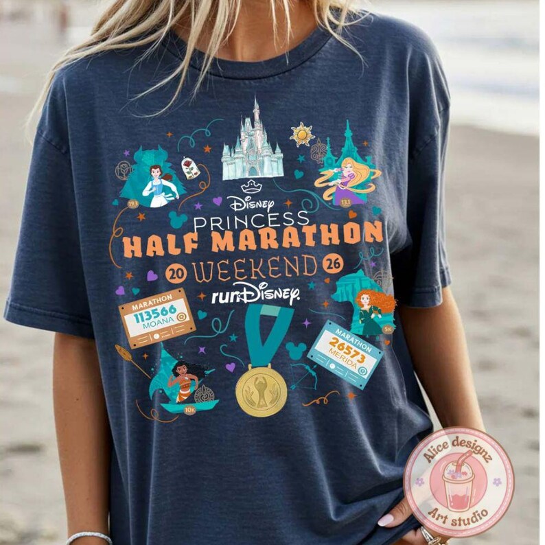 Rundisney Disney Princess Half Marathon Weekend 2026 Shirt, Merida ...
