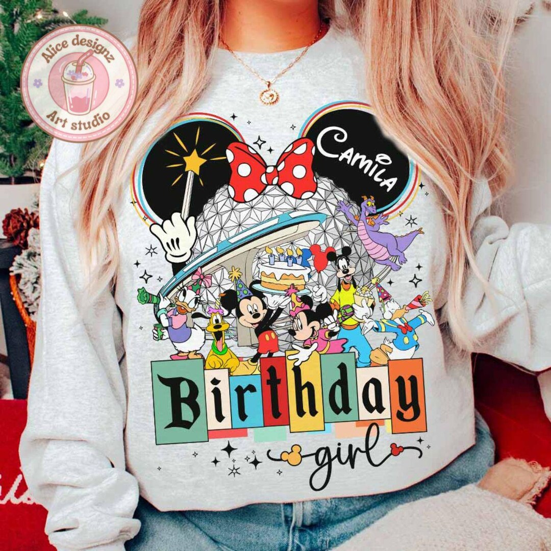 Personalized Disney Epcot Birthday Shirt, Birthday Girl Boy Squad ...