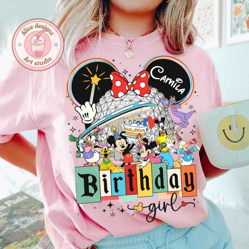 Personalized Disney Epcot Birthday Shirt, Birthday Girl Boy Squad ...